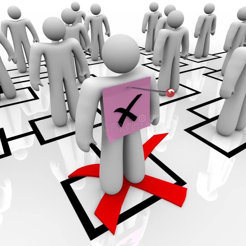 Pink Slip - Organizational Chart Stock Illustration - Illustration of ...