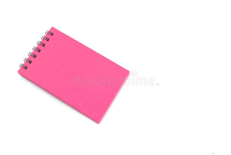 Book of Pink Note Paper stock photo. Image of isolated - 42711102