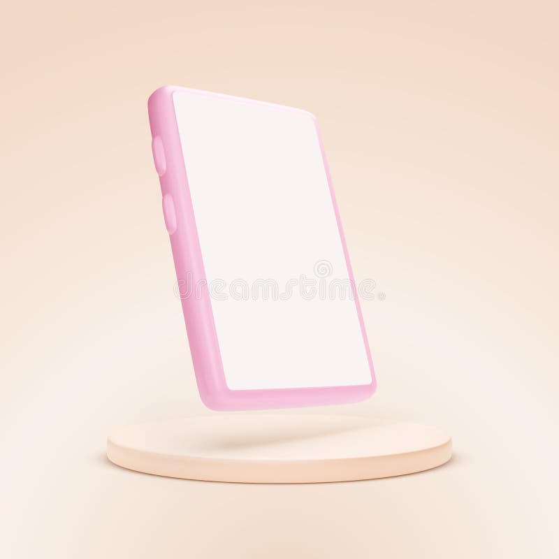 Pink Smartphone Mobile Phone Gadget Stock Vector - Illustration of ...