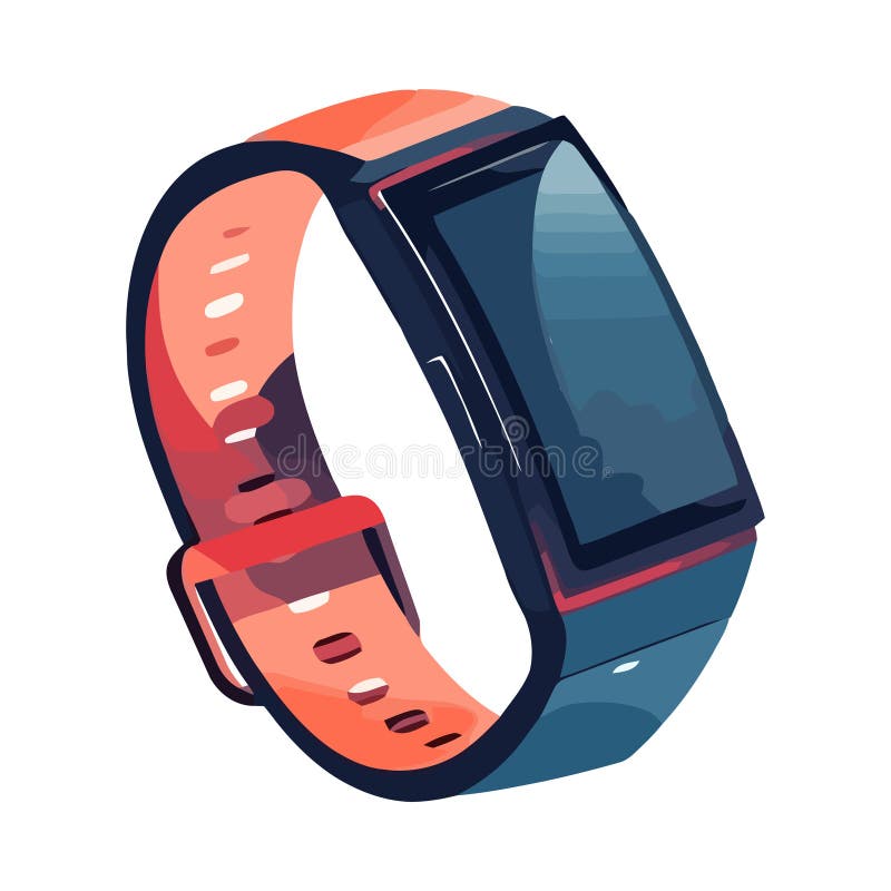 Pink Smartwatch Gadget Tech Icon Stock Vector - Illustration of ...