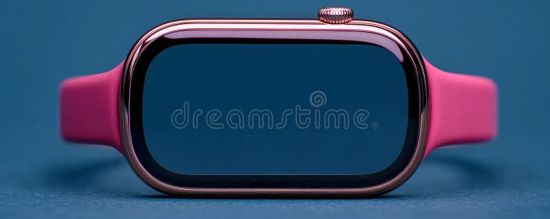 Pink Smartwatch with Minimalist Design and Empty Screen Stock ...