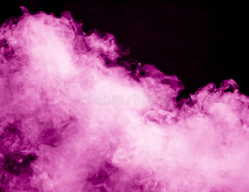 Pink Smoke on White Background Stock Image - Image of black, smell ...