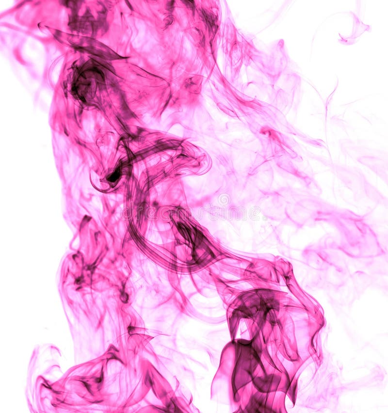 Pink Smoke on a White Background. Stock Image - Image of curve, pattern ...