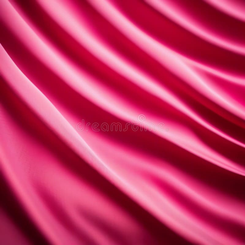 Pink Smooth Fabric Background that Creates Creases Stock Illustration ...