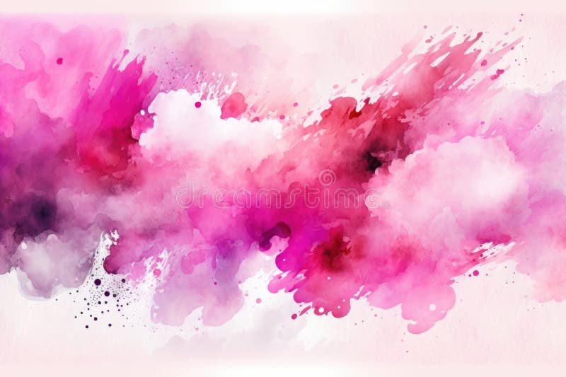 Pink Smudge Watercolor Background. Illustration Generative AI Stock ...