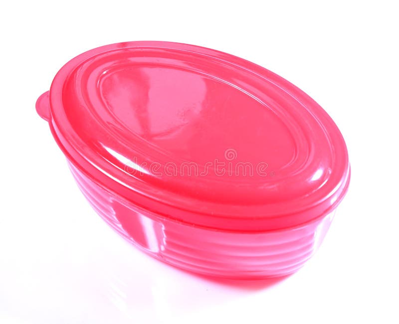 Pink Snack Plastic Box with Cap. Stock Image - Image of fresh, healthy ...