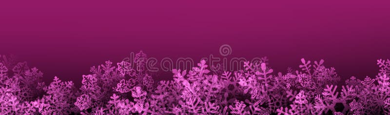 Pink Snowflake Border with Gradient Background Stock Vector ...