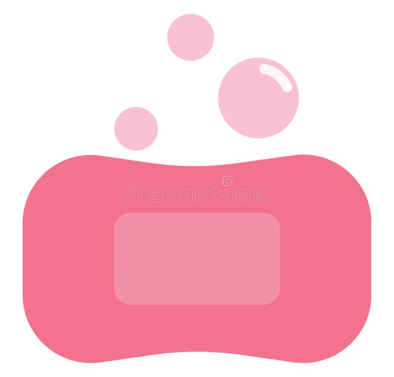 Pink Soap Bar Icon, Cartoon Style Stock Vector - Illustration of pink ...