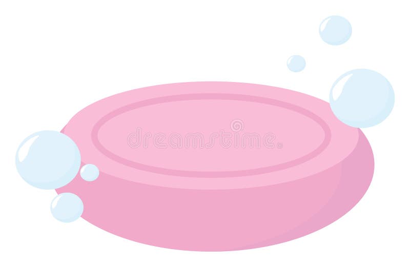 Pink Soap, Illustration, Vector Stock Vector - Illustration of cartoon ...