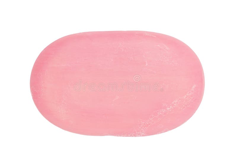 A Pink Soap is Sitting on a White Background Stock Illustration ...