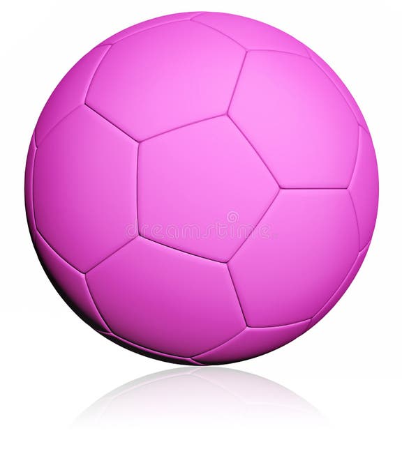 Pink Soccer ball stock illustration. Illustration of soccer - 18897858