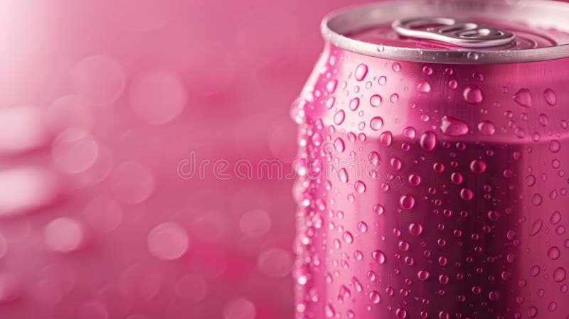 The Pink Soda Can.AI Generated Image Stock Photo - Image of drink ...