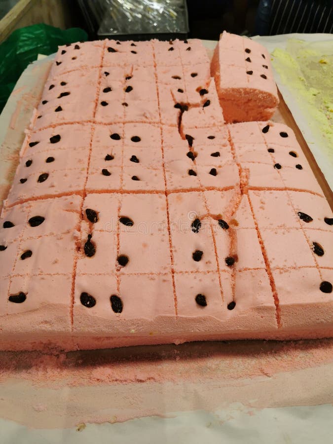 The pink soft cake sweet stock photo. Image of sweet - 159104314