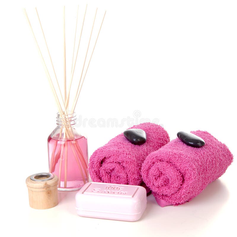 Pink spa accessories stock image. Image of accessories - 114210201