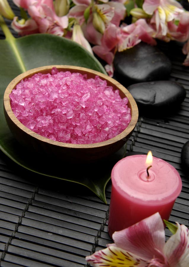 Pink spa salt stock photo. Image of natural, fragrance - 22551462