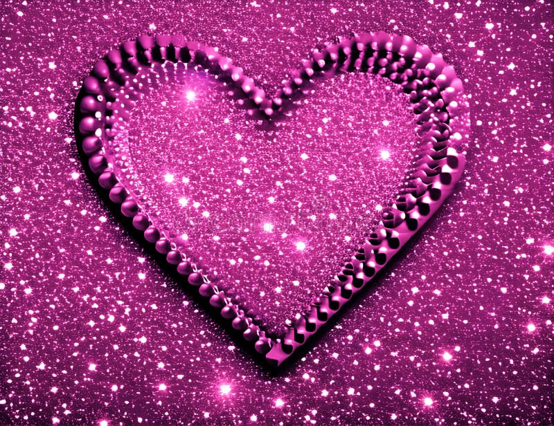 Pink glitter heart stock image. Image of graphical, valentines - 266617269