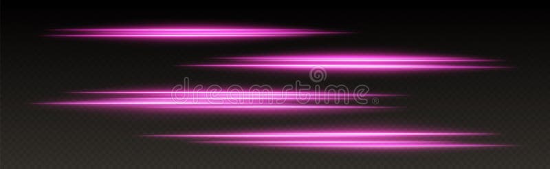 Pink Speed Lines, Glowing Magic Rays, Abstract Neon Lines. Lights in ...