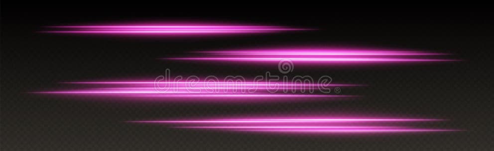 Pink Speed Lines, Glowing Magic Rays, Abstract Neon Lines. Lights in ...