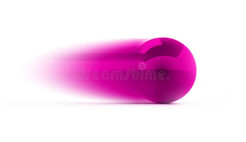 Pink Speed Sphere Rendered Isolated Stock Illustration - Illustration ...