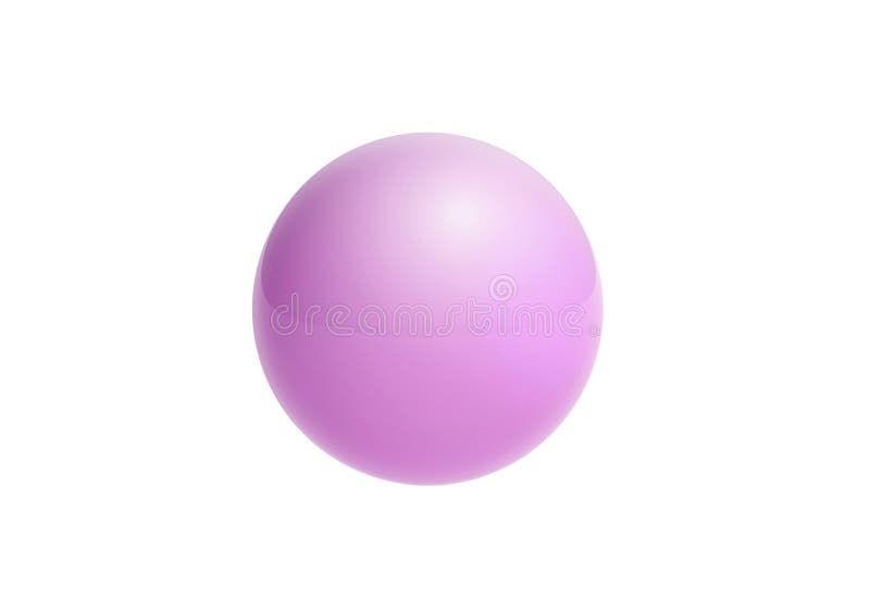 Pink Sphere on White Background Stock Illustration - Illustration of ...