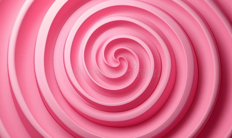 Pink Spiral Pattern with Smooth Curves and Layers for Abstract Design ...