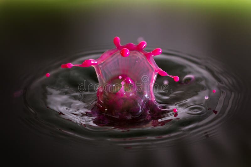 Pink splash stock image. Image of flow, falling, idea - 36549083