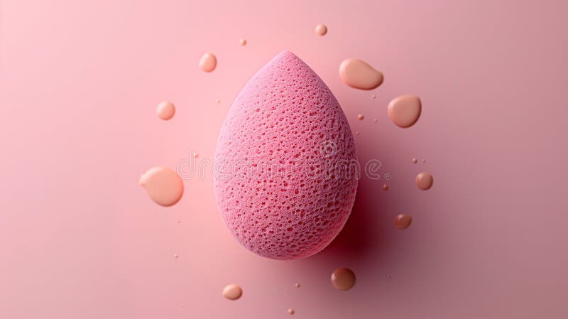Pink Sponge on Pink Background Stock Photo - Image of pastel ...