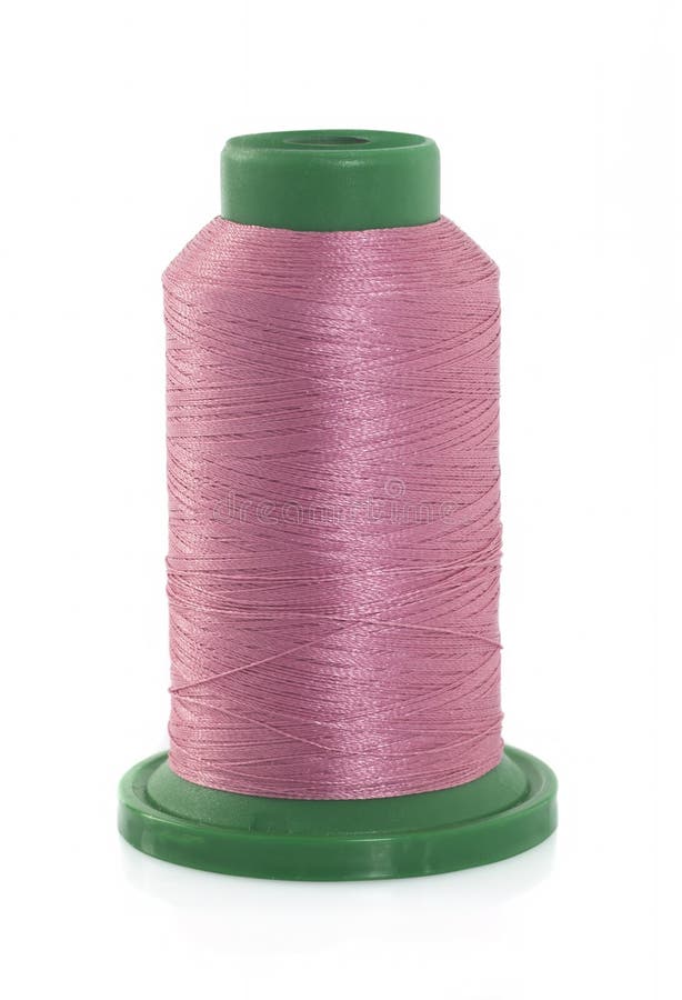 Blue Spool of Thread Isolated on White Background Stock Image - Image ...