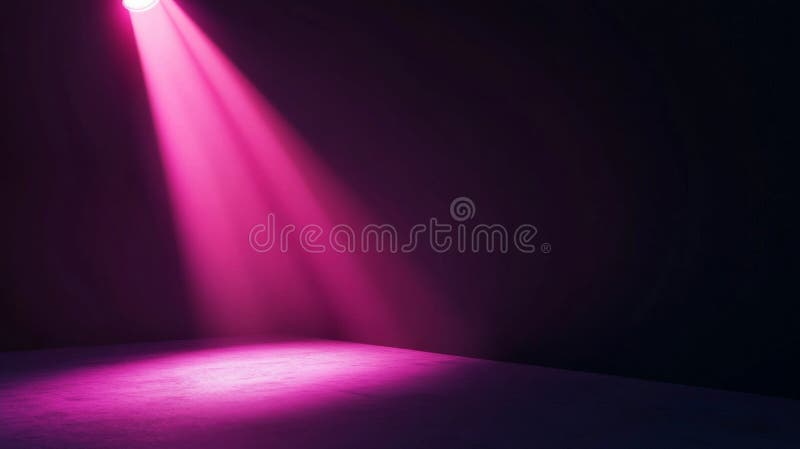 Pink Spotlight Illuminating a Concrete Surface Stock Illustration ...