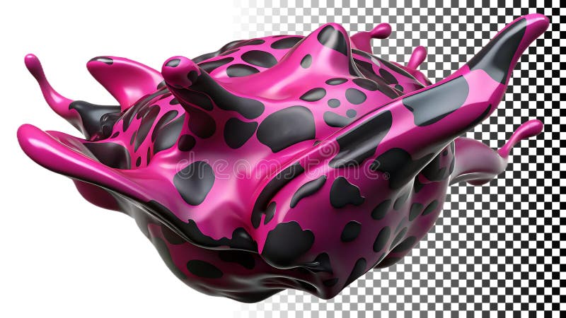 Pink Spotted Splash, Abstract Texture, Decorative Surface, Playful ...