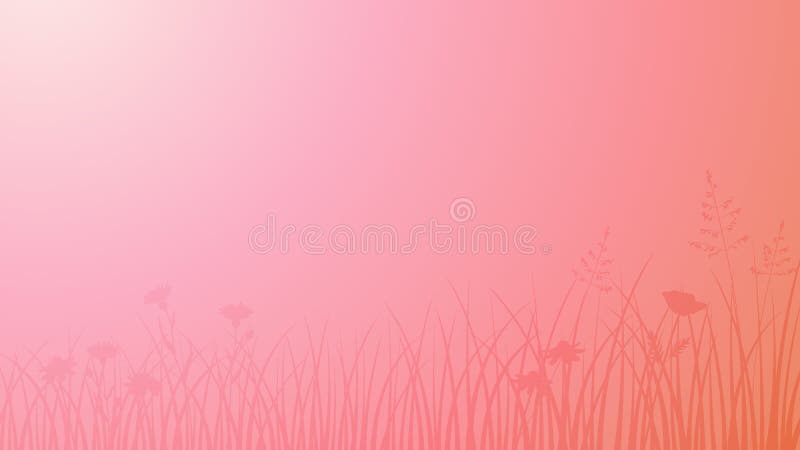Pink Spring Flowers Gradient Background Stock Vector - Illustration of ...