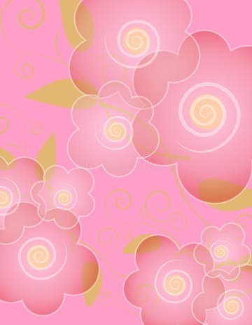 Pink Spring Opaque Flower Background Stock Illustration - Illustration ...