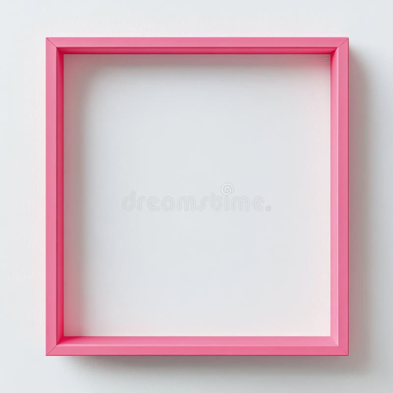 Pink Square Frame: a Refined and Basic Pink Frame, Prepared To Present ...