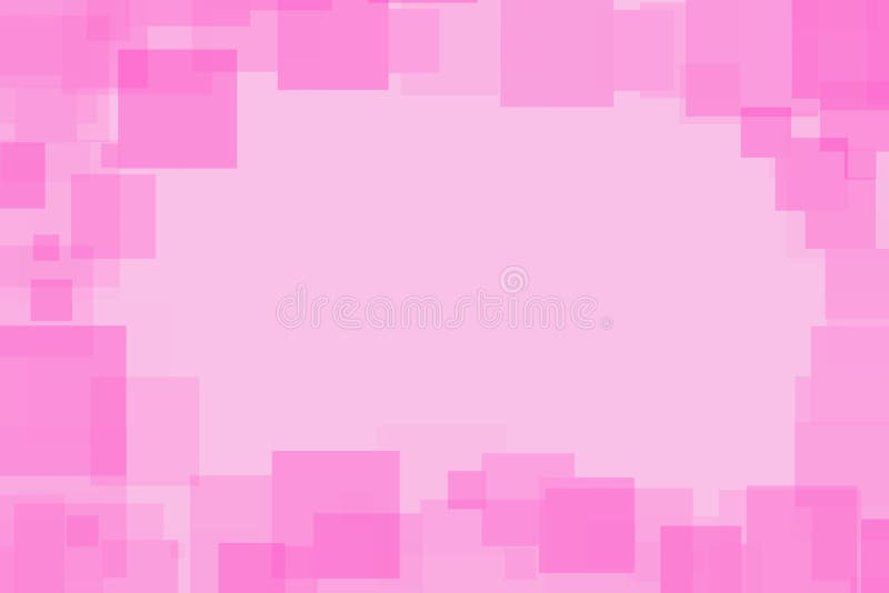 Pink Square Geometric Abstract Background. Pink Rectangle Digital ...