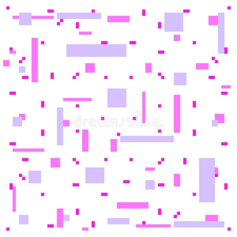 Pink Square Geometric Pixel Pattern or Background in Pixel Art Stock ...