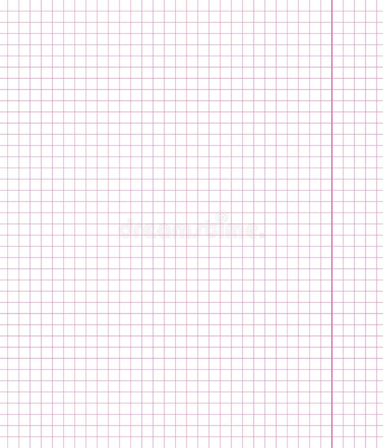Pink Sheet with Wide Horizontal Lines Notebook School Paper with Pink ...