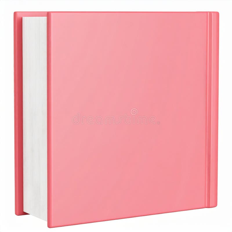 Pink Square Notebook Studio Shot Stock Illustration - Illustration of ...
