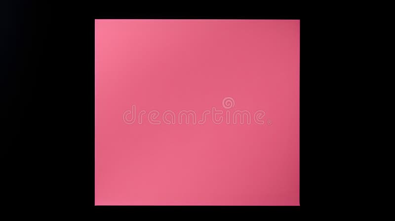Pink Square Paper Note on a Black Background. Brainstorming Template ...