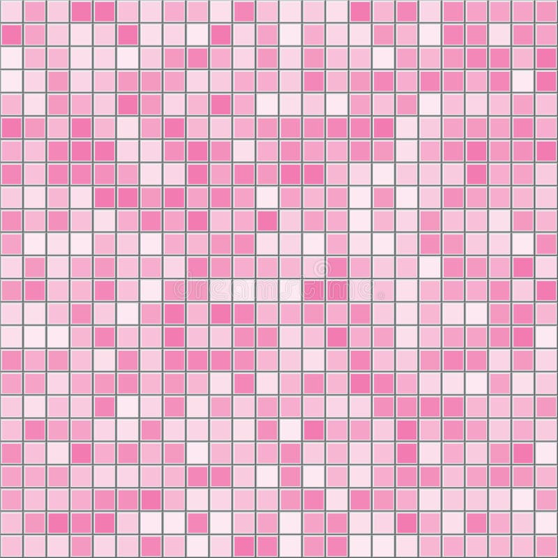 Pink Square Tiles Seamless Vector Texture Stock Illustration ...