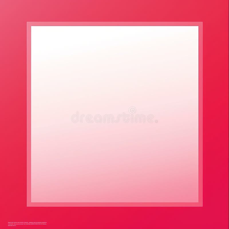 A Pink Square with a White Border on a Red Background Stock ...