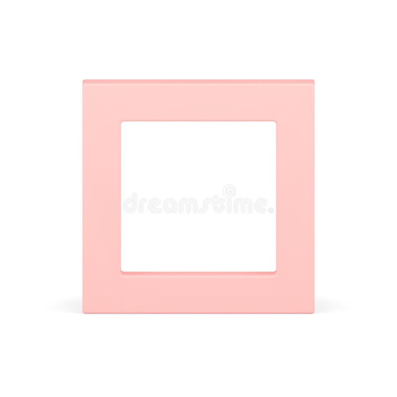 Pink Squared Regular Boundary Wide Edge Construction Basic Foundation ...