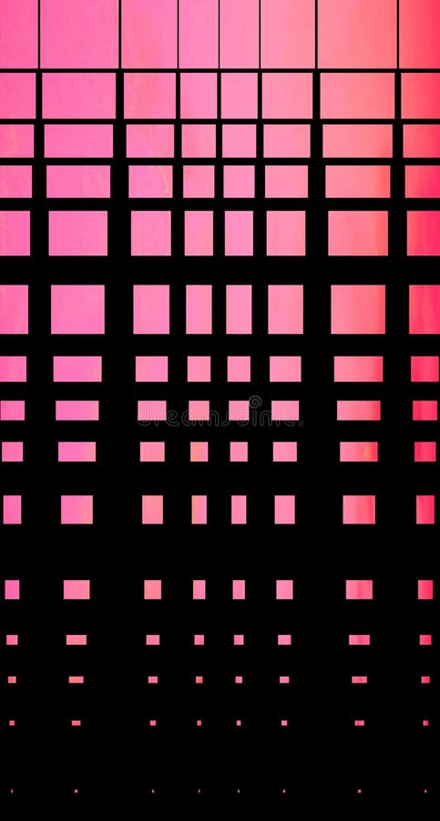 Pink Squares Abstract Background Shapes and Blurs Stock Illustration ...