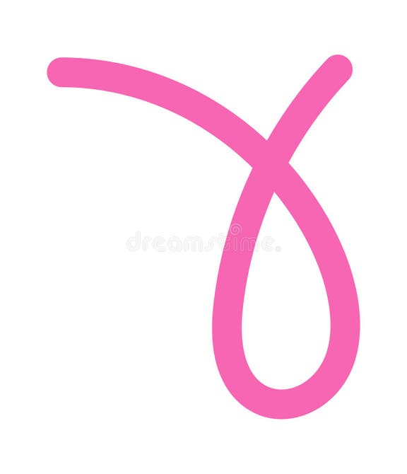 Pink Squiggle Loop Drawing Doodle Stock Vector - Illustration of line ...