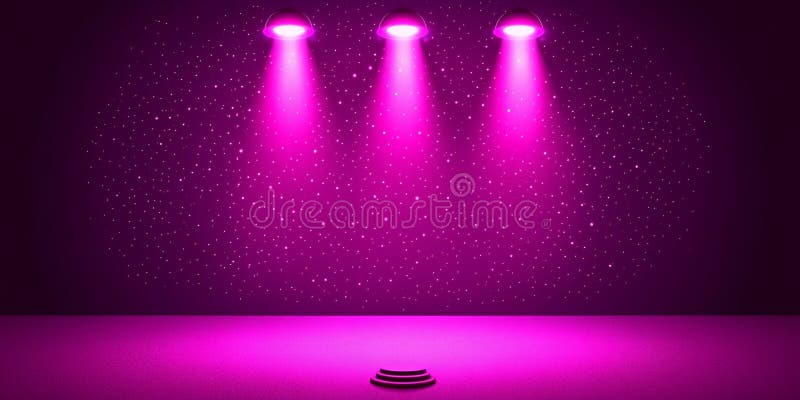 Pink Stage Spotlight Background Award Ceremony Event Show Stock ...