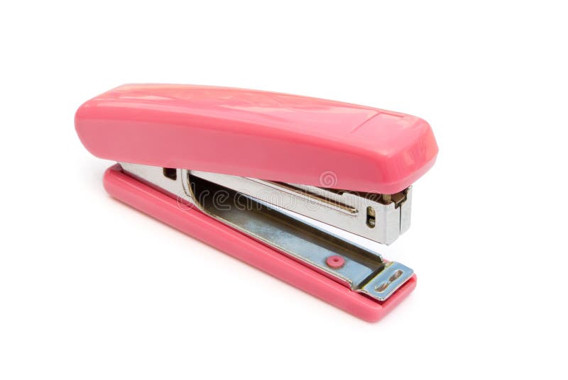 Pink stapler stock image. Image of staples, punches, blue - 24781045
