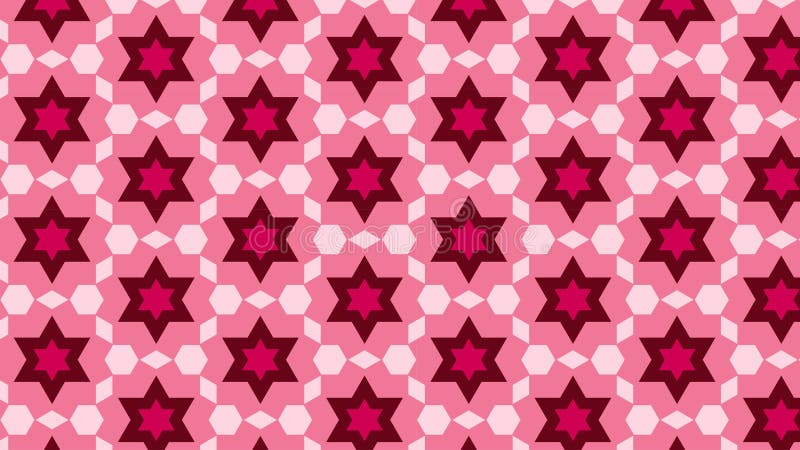 Pink Star Background Pattern Stock Vector - Illustration of hexagram ...