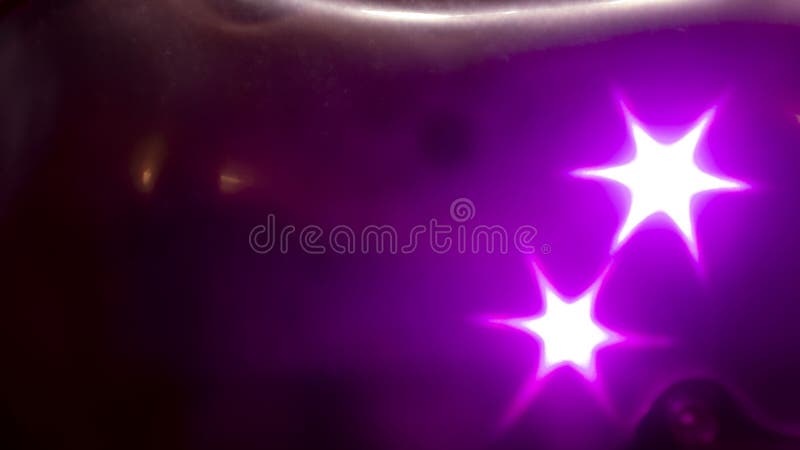 Pink Star Shaped Shining Lights on an Abstract Scene Stock Illustration ...