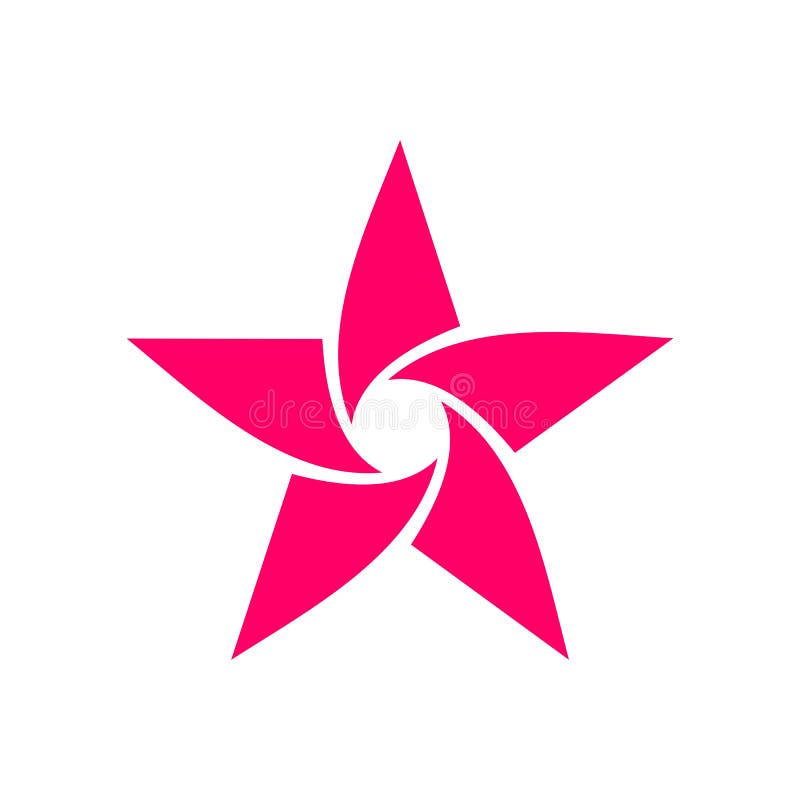 Pink Star Vector Logo Template Illustration Design. Vector EPS 10 Stock ...