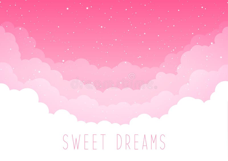 Starry pink background stock vector. Illustration of party - 64863157