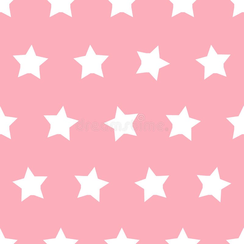 Pink Stars Pattern stock vector. Illustration of pink - 259117156